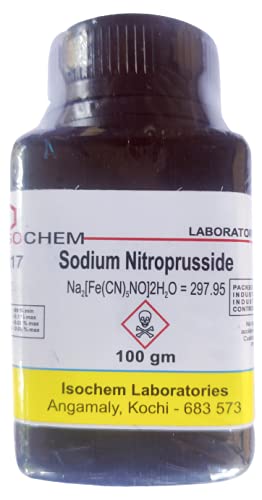 ISOCHEM Sodium Nitroprusside (100GM) Assay 99% Min : Amazon.in ...