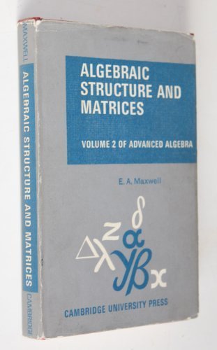 Algebraic Structure & Matrices: Amazon.com: Books