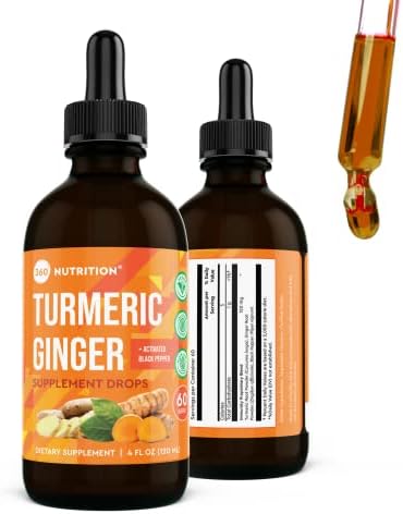 Amazon.com: Turmeric Curcumin with Black Pepper Drops - Organic ...