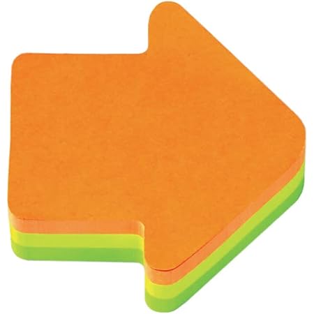 Amazon.com : Post-it 534454 Arrow Shaped Notes Pad of 225 Sheets Neon ...