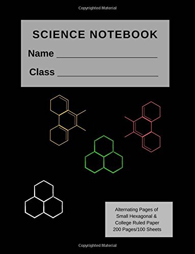 Amazon.com: Science Notebook: Alternating 1/4 Inch Hexagonal Graph ...