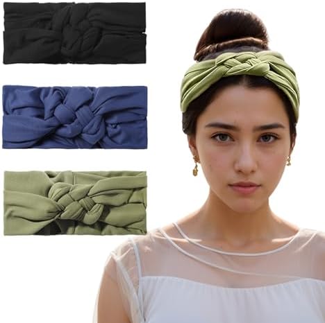 Amazon.com : TuTive 4 Pieces Adjustable Knotted Headbands for Women ...
