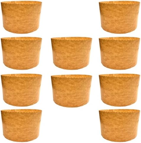 Tall Panettone Mould, 1 kg, 10 Pcs, Professional Panettone Paper Moulds ...
