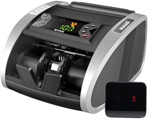 Money Counter with UV, MG, IR Counterfeit Detection, Bill Counter with External Display, 1200 ...