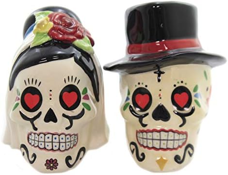 Amazon.com: Pacific Giftware Day Of The Dead Skulls Salt Pepper Shakers ...