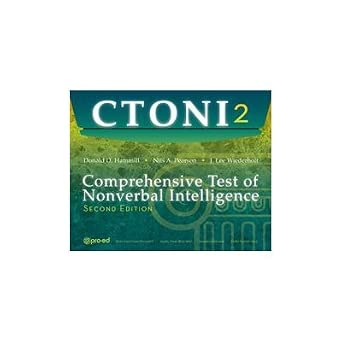 Amazon.com: Ctoni-2: Comprehensive Test of Nonverbal Intelligence ...