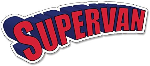 Amazon.com - SuperVAN Sticker (Decal Comic Parent mini Van Funny)