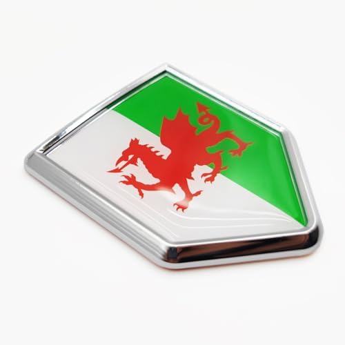 Amazon.com: Overdecor Wales Flag Decal Stickers Car Emblem Welsh Car ...