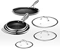 Amazon.com: HexClad 18 Piece Hybrid Stainless Steel Cookware Set - 6 ...
