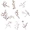 Amazon.com: 20pcs PET Transparent Tree Branch Leaves Vinyl Stickers ...