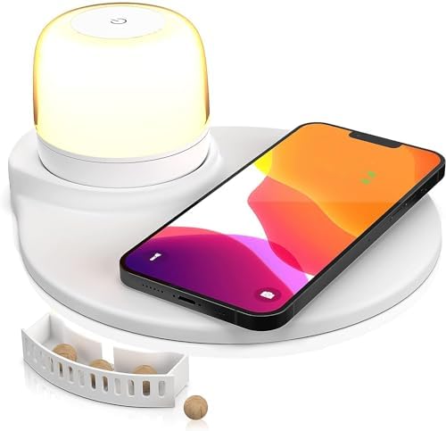 BEYONDOP Night Light, Small Table Lamp for Living Room Touch Bedside ...