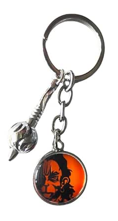Metal Lord Hanuman Gada Key Chain (Multicolour) : Amazon.in: Bags ...