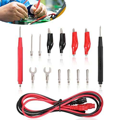 16Pcs Multimeter Test Leads Kit Multimeter Leads Thin Multimeter Test ...