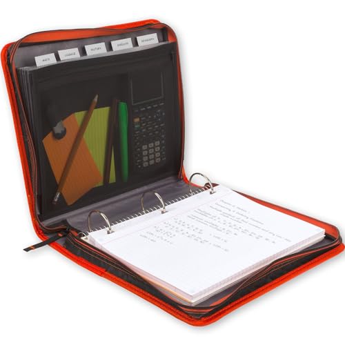 Snapklik.com : Five Star Zipper Binder, 2 Inch 3-Ring Binder For School ...