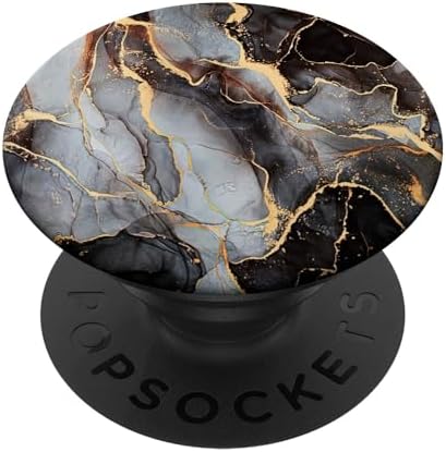 Amazon.com: Black and White Faux Marble with Gold Accent Color ...