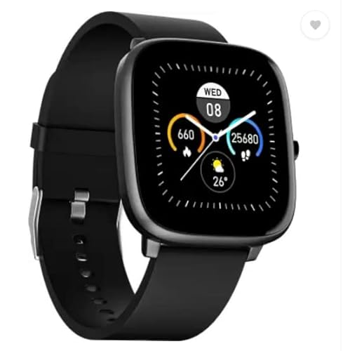 (Refurbished) Noise ColorFit Qube SpO2 Charcoal Black Smartwatch ...