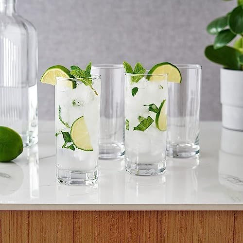 Set of 6 Premium Glassware - Aesthetic Drinking Glasses, Crystal and ...
