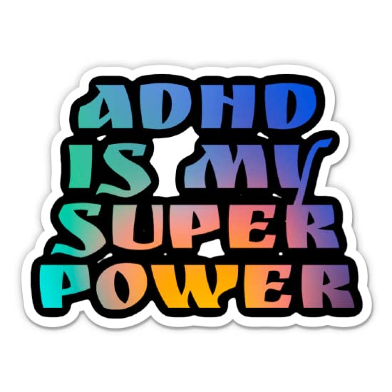 Amazon.com - ADHD is My Super Power Sticker - 3" Laptop Sticker ...