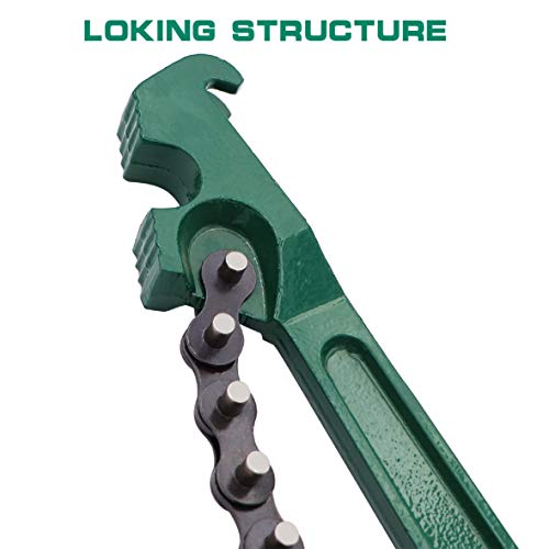 Snapklik.com : 9 Inch Heavy-Duty Adjustable Ratcheting Chain Wrench ...