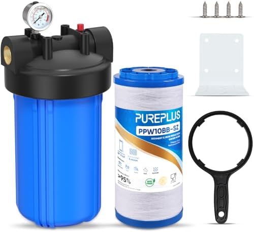 Amazon.com: PUREPLUS 1-Stage Whole House Water Filter, with Iron ...
