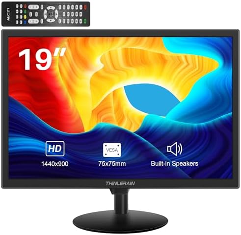 Thinlerain 19 inch Computer Monitor 1440x900 PC Monitor with HDMI VGA ...