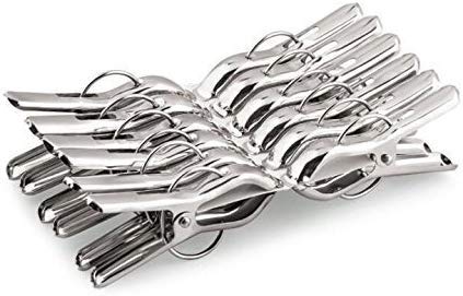 Shiv Home World Stainless Steel Cloth Pegs/Hanging Clips - 24 Pcs ...