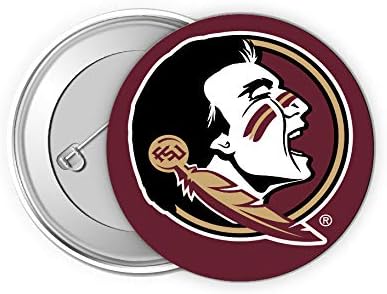 Amazon.com: Florida State Seminoles 2 Inch Button Pin 4 Pack Officially ...