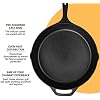 Amazon.com: Utopia Kitchen Cast Iron Frying Pan 10.25 Inch, Cast Iron ...