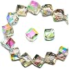 Amazon.com: DIQIO 8mm Sparkle Cube Diagonal Crystal Beads (63-68pcs ...