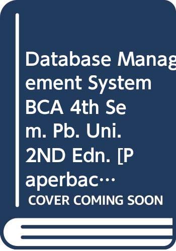 Database Management System BCA 4th Sem. Pb. Uni. : Amazon.in: Books