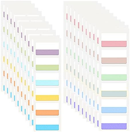 Bekecidi 240 Pcs Sticky Index Tabs, Writable Page Markers, Rectangle ...