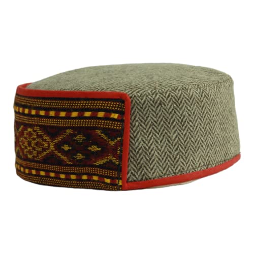 Vastraa Fusion Men's Wool Himachali Kullu Topi (Pack Of 1) (TS0346 ...