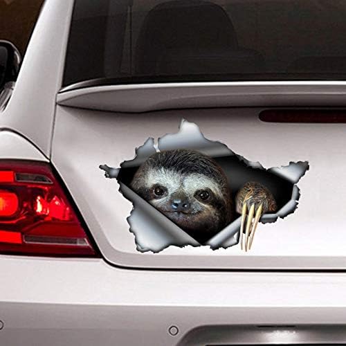 Amazon.com: Sloth Decal, car Decoration, Funny Sloth Sticker Vinyl ...