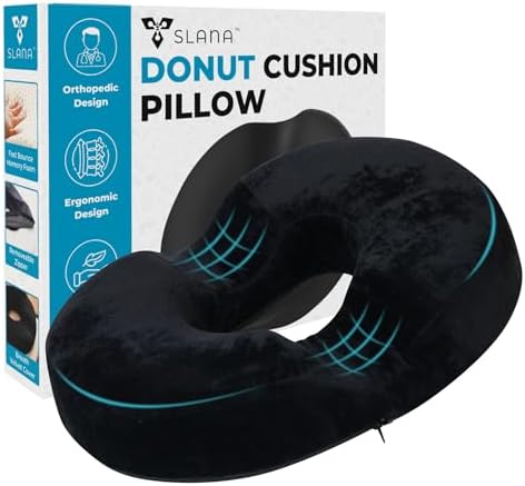 Amazon.com: SLANA Donut Pillow Seat Cushion, Donut Chair Cushions for ...