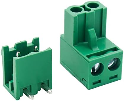 Electronic Spices Male and Female 2 Pin 5.08mm Pitch Pluggable Terminal ...