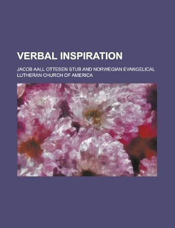 Verbal Inspiration: Stub, Jacob Aall Ottesen: 9781230089393: Amazon.com ...