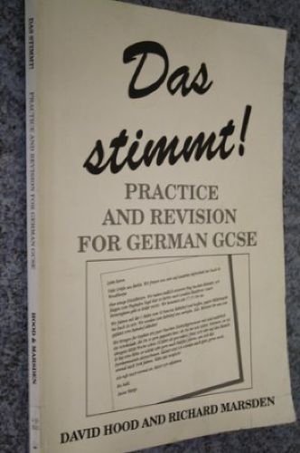 Das Stimmt!: David Hood Richard Marsden: 9780719573088: Amazon.com: Books