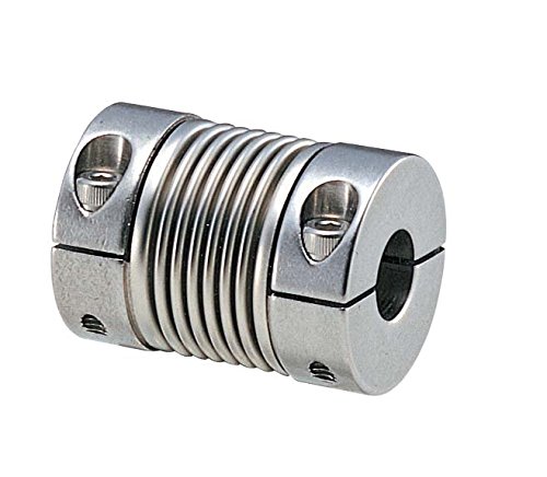 NBK MFBS-32C-12-12 Bellows Flexible Coupling, Bore Diameters 12 and 12 ...
