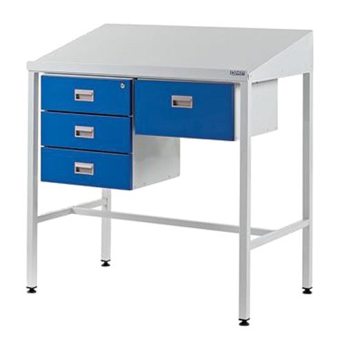 Action Handling TLS1010467LX Sloping Top Supervisors Workstation with ...