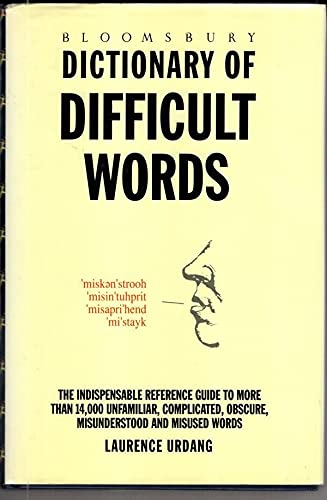Bloomsbury Dictionary of Difficult Words: Amazon.co.uk: Urdang ...