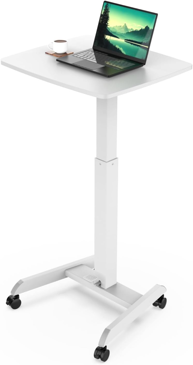 Amazon.com: ONKRON Mobile Laptop Cart on Wheels with Load up to 17.6 ...