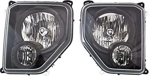 Amazon.com: Evan Fischer Driver and Passenger Side Headlight for Jeep ...
