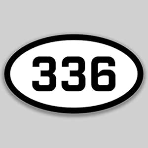 Amazon.com: DHDM 336 Area Code Sticker North Carolina Greensboro ...
