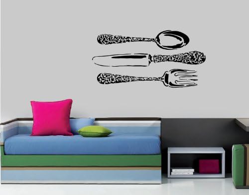 Amazon.com: Wall Mural Vinyl Sticker Decal Spoon Knife Fork N570