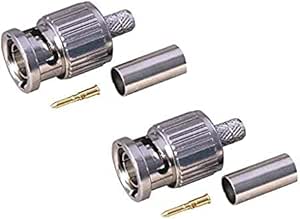 Amazon | BNCコネクタ 圧着端子 75Ω用 コネクタ 圧着式 2個入り (5C-2V用) | 圧着ペンチ