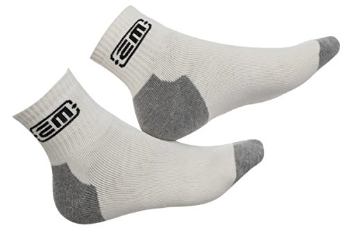 Buy EM CRICKET SOCKS CREW WHT/GREY FREE SIZE at Amazon.in
