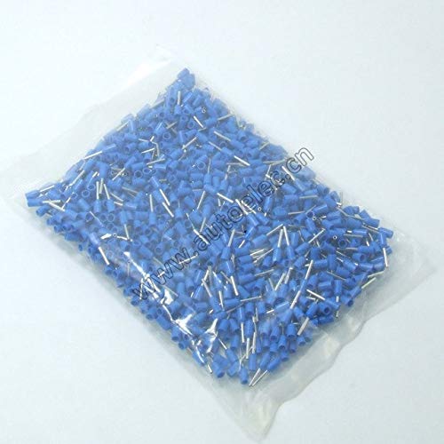 Amazon.com: Davitu 1000件 E2510 鐵質端子線端子 AWG14 2.5mm 銅黃銅線銅絕緣壓接引腳連接器端子 : 工業與科學