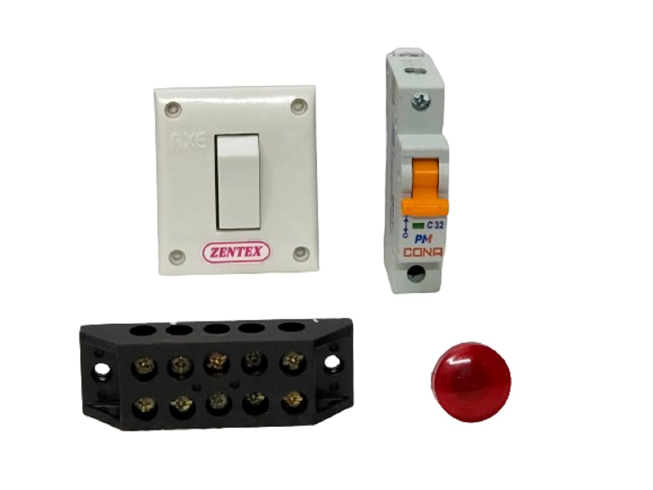 CONA MCB 32 AMP AND Connection Plate SWITCH COMBO : Amazon.in ...