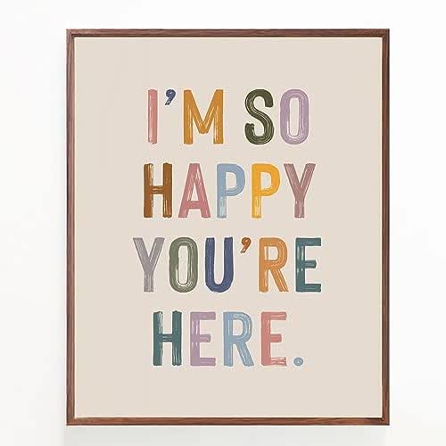 Amazon.com: I'm So Happy You're Here, Classroom Print, Classroom Poster ...
