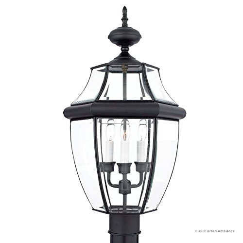 Urban Ambiance Luxury Colonial Outdoor Post Light, Large Size: 23" H x ...